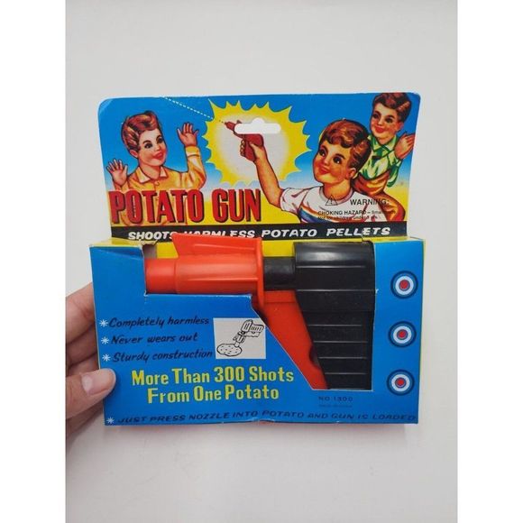 Unbranded | Toys | Vintagered Black Harmless Kids Potato Gun Toy ...